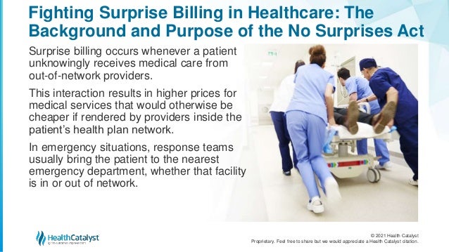 Surprise Billing in Healthcare: The No Surprises Act Takes a Stand for ...
