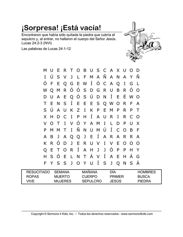 Surprise its empty_esp_wordsearch | PDF | Christianity | Religion ...