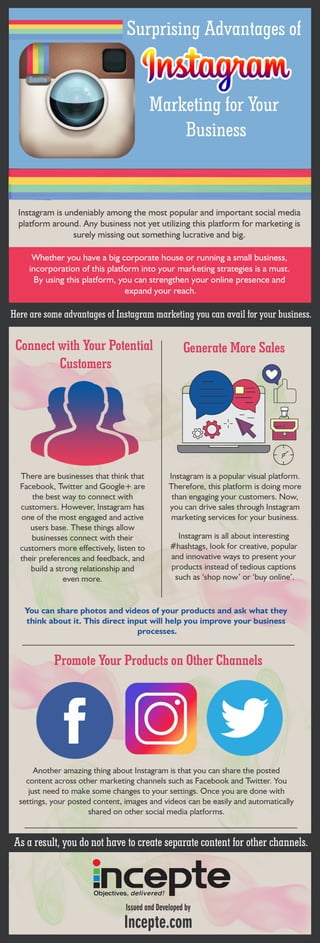 Surprising advantages of instagram marketing for business | PDF