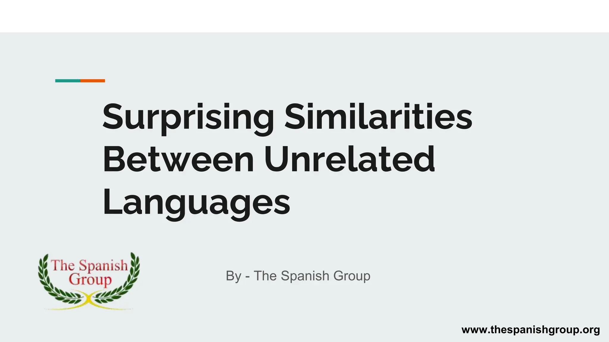 Surprising Similarities Between Unrelated Languages | PPTX ...