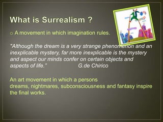 Surrealism. | PPT