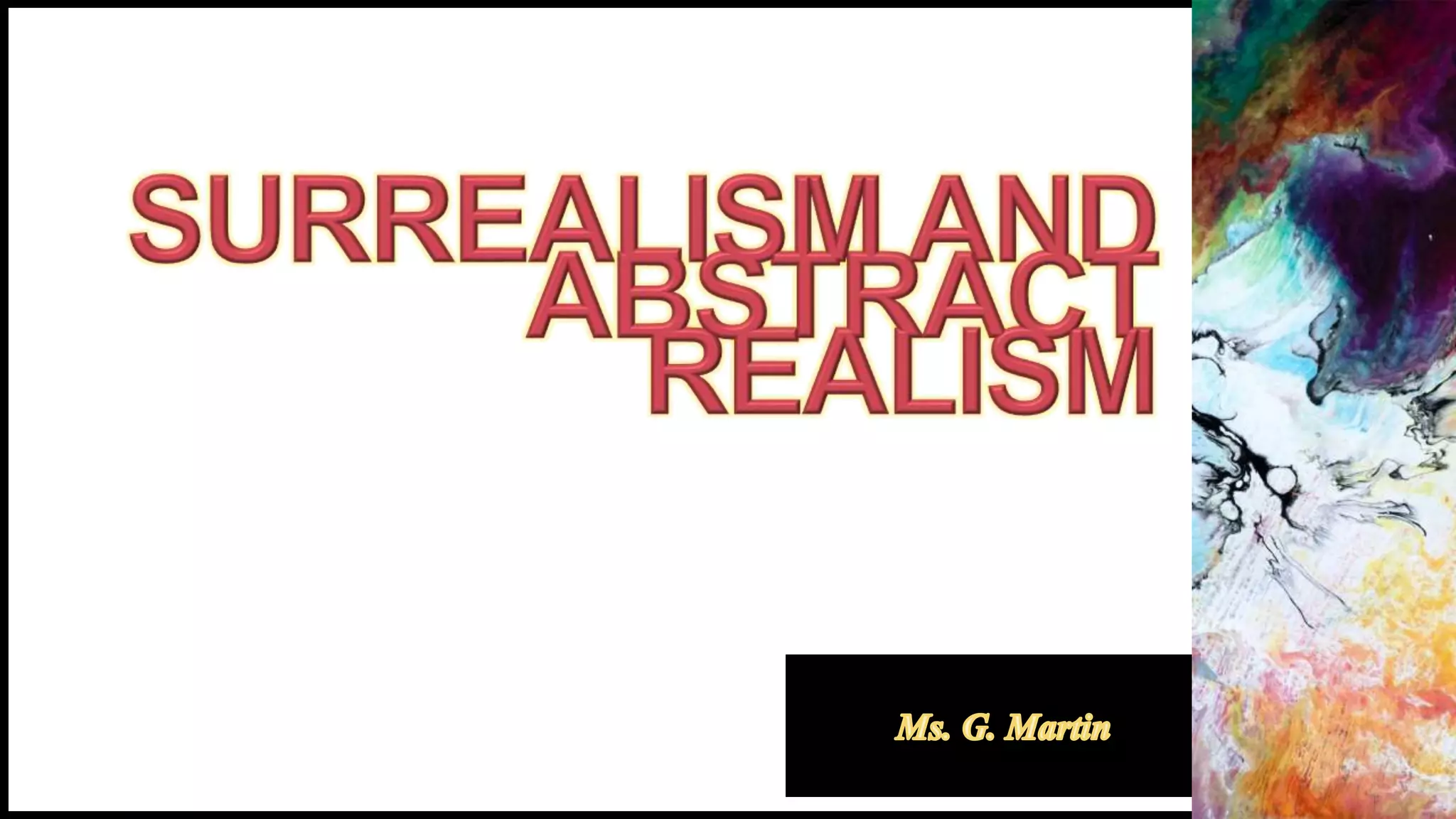 Surrealism and abstract realism | PPTX
