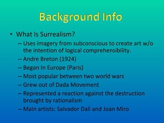 Surrealism powerpoint | PPT | Fine Art