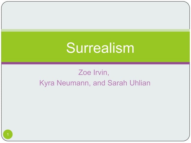 Surrealism powerpoint final | PPTX