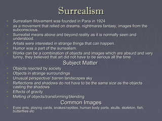 Surrealism powerpoint presentation | PPT