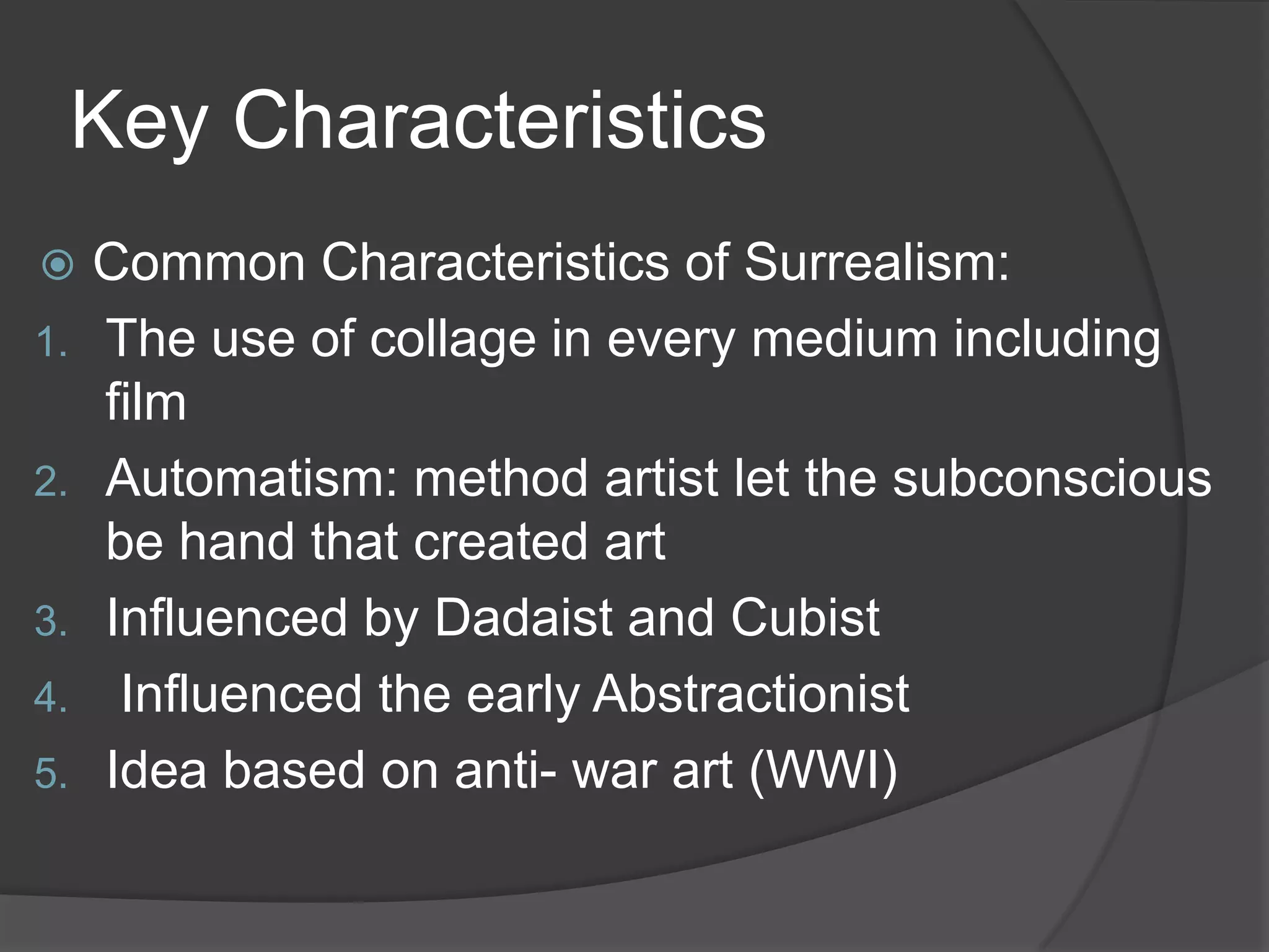 Surrealism powerpoint 4th hour | PPTX | Modern Art | Fine Art