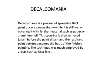 Surrealism Techniques | PPT