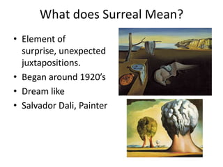 Surreal photomontage | PPTX