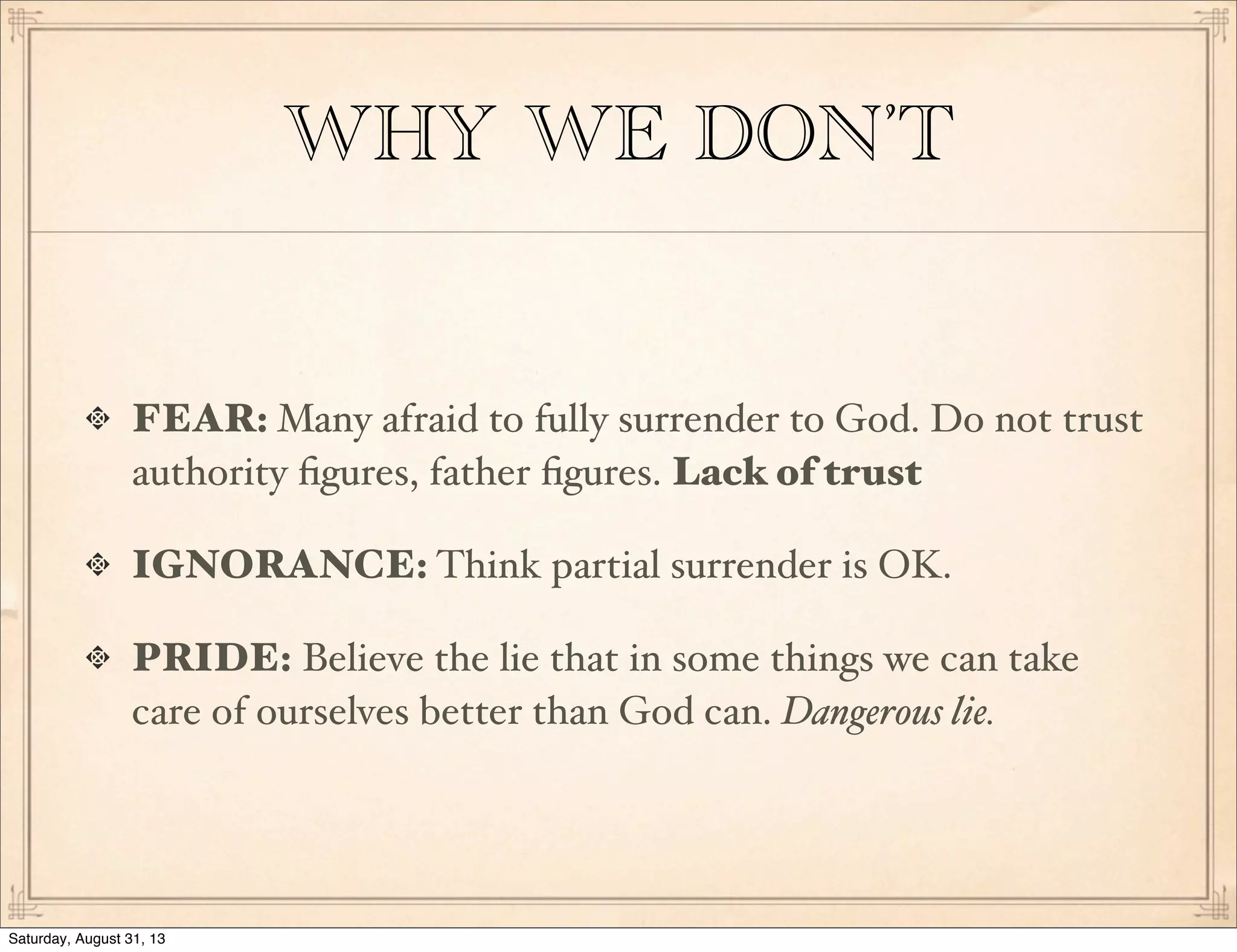 Surrender to Win: Living Like Jesus Leads to Victory Over Life | PDF