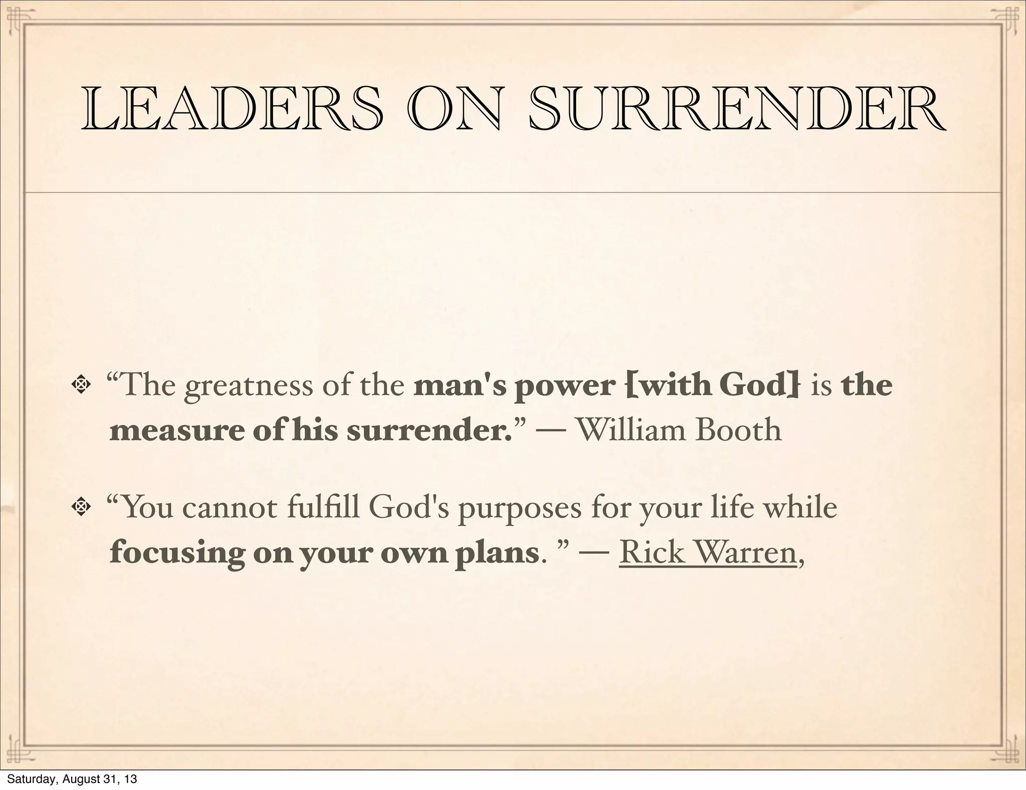 Surrender to Win: Living Like Jesus Leads to Victory Over Life | PDF