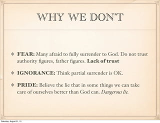 Surrender to Win: Living Like Jesus Leads to Victory Over Life | PDF