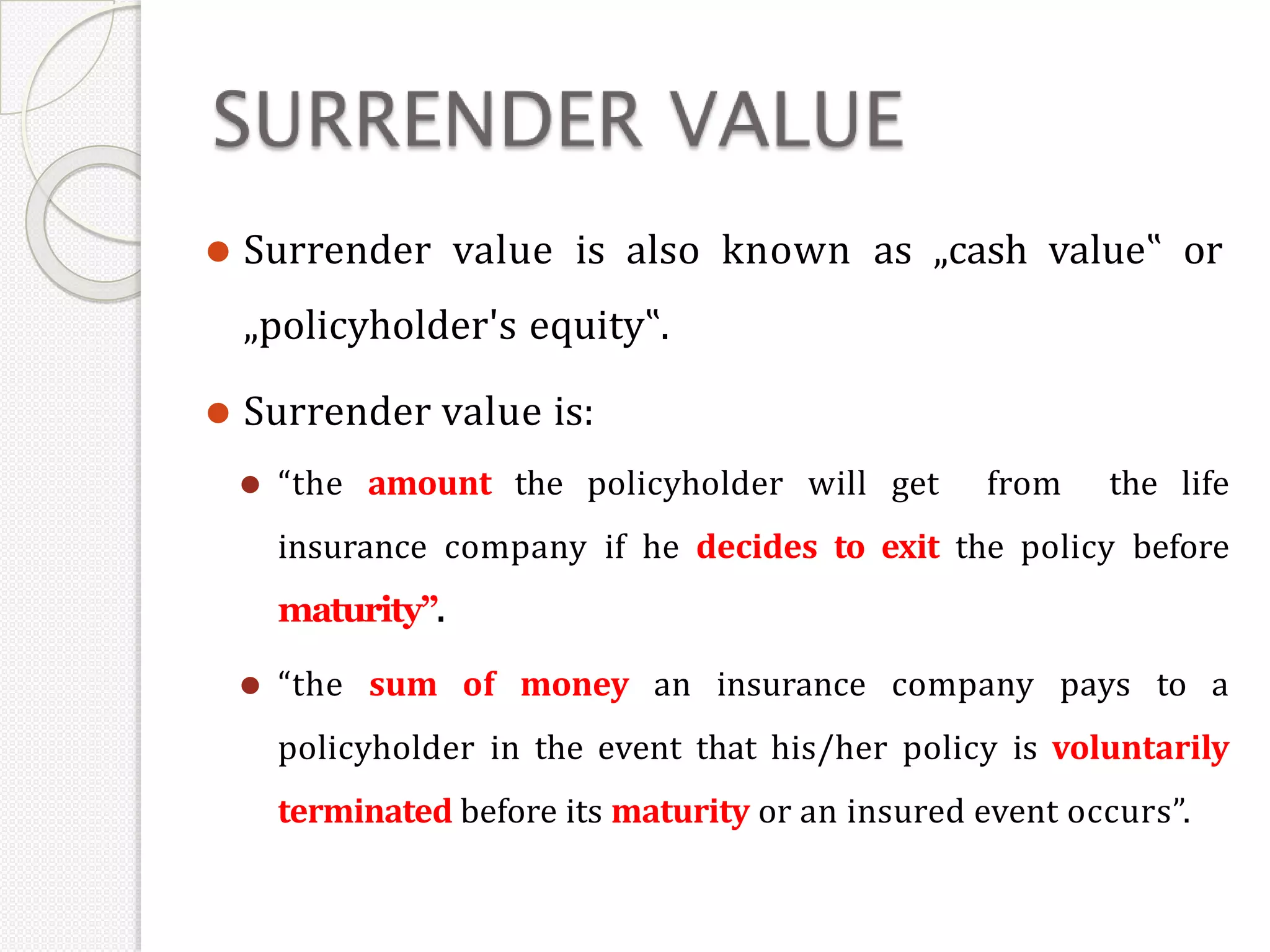 surrender value.pptx