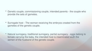 surrogacy indications, contraindications,methods, eligibility | PPT
