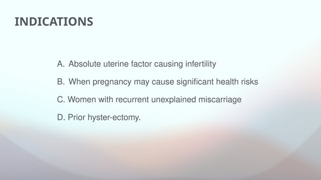 surrogacy indications, contraindications,methods, eligibility | PPT