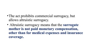 Surrogacy and assisted reproductive technology | PPTX