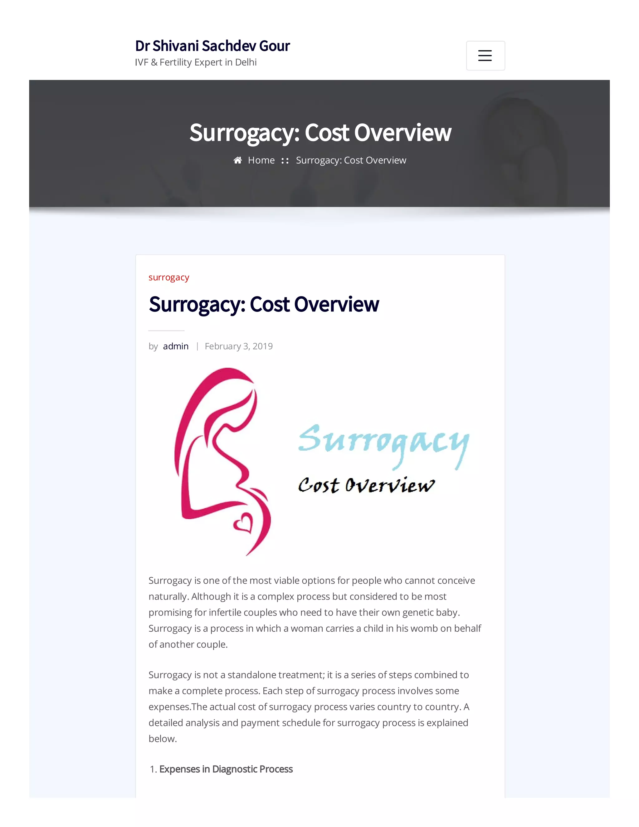 Surrogacy:: Cost Overview | PDF | Pregnancy | Reproductive Health