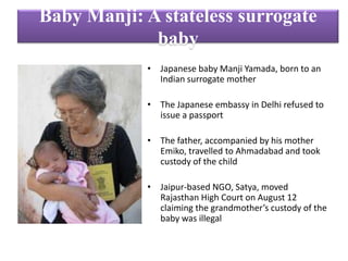 Surrogacy in india | PPTX