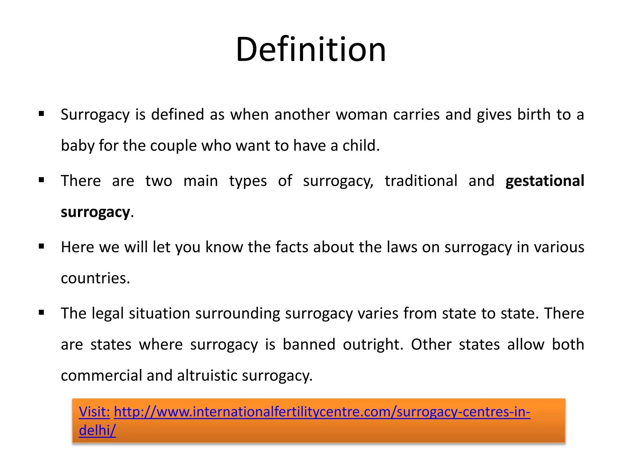 Surrogacy laws in india | PPTX