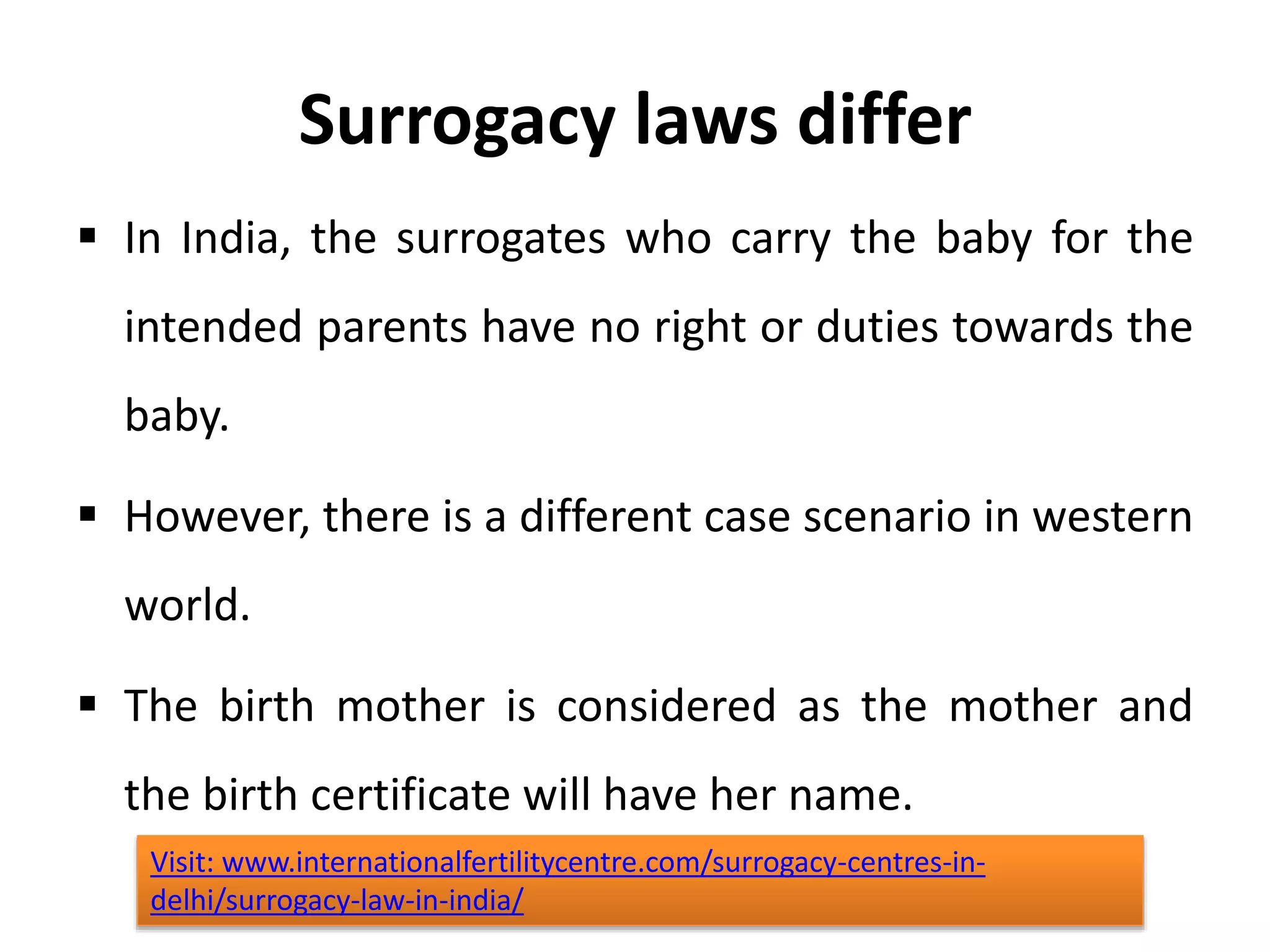 Surrogacy laws in india | PPTX