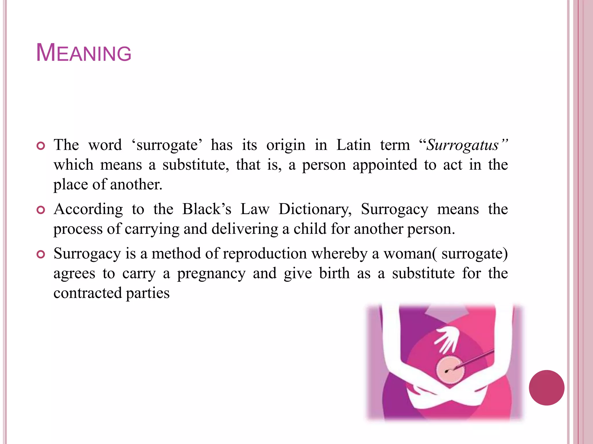 Surrogacy ppt | PPTX