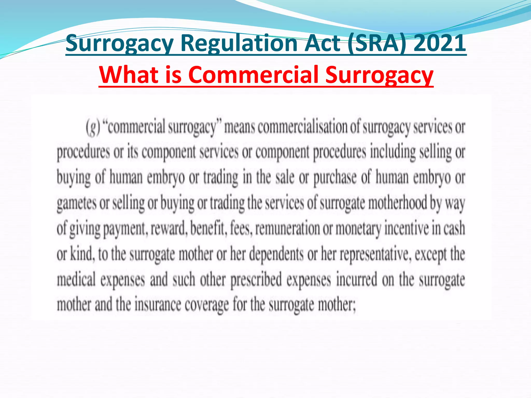 Surrogacy Regulation Act 2021 | PPT