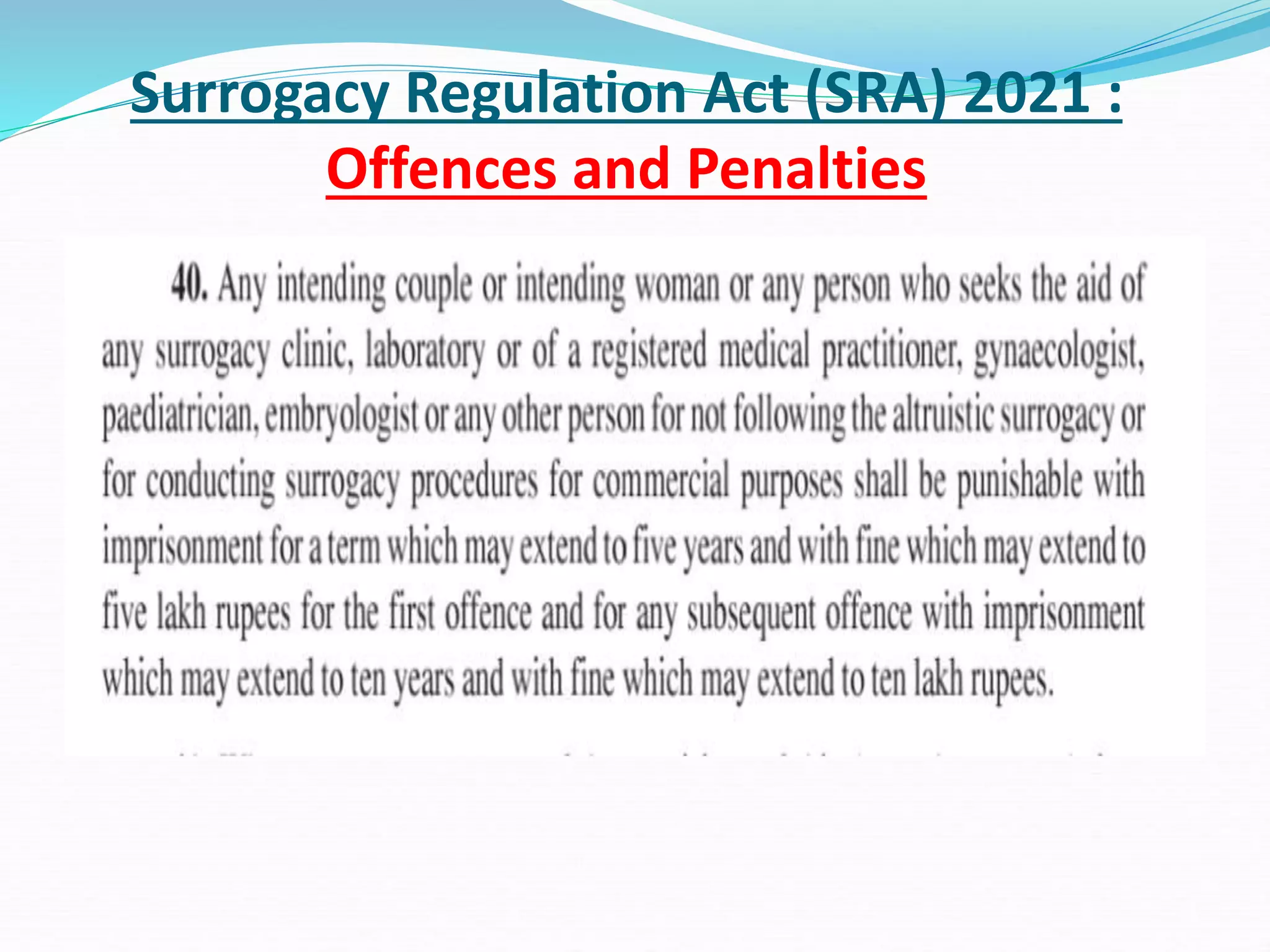 Surrogacy Regulation Act 2021 | PPT