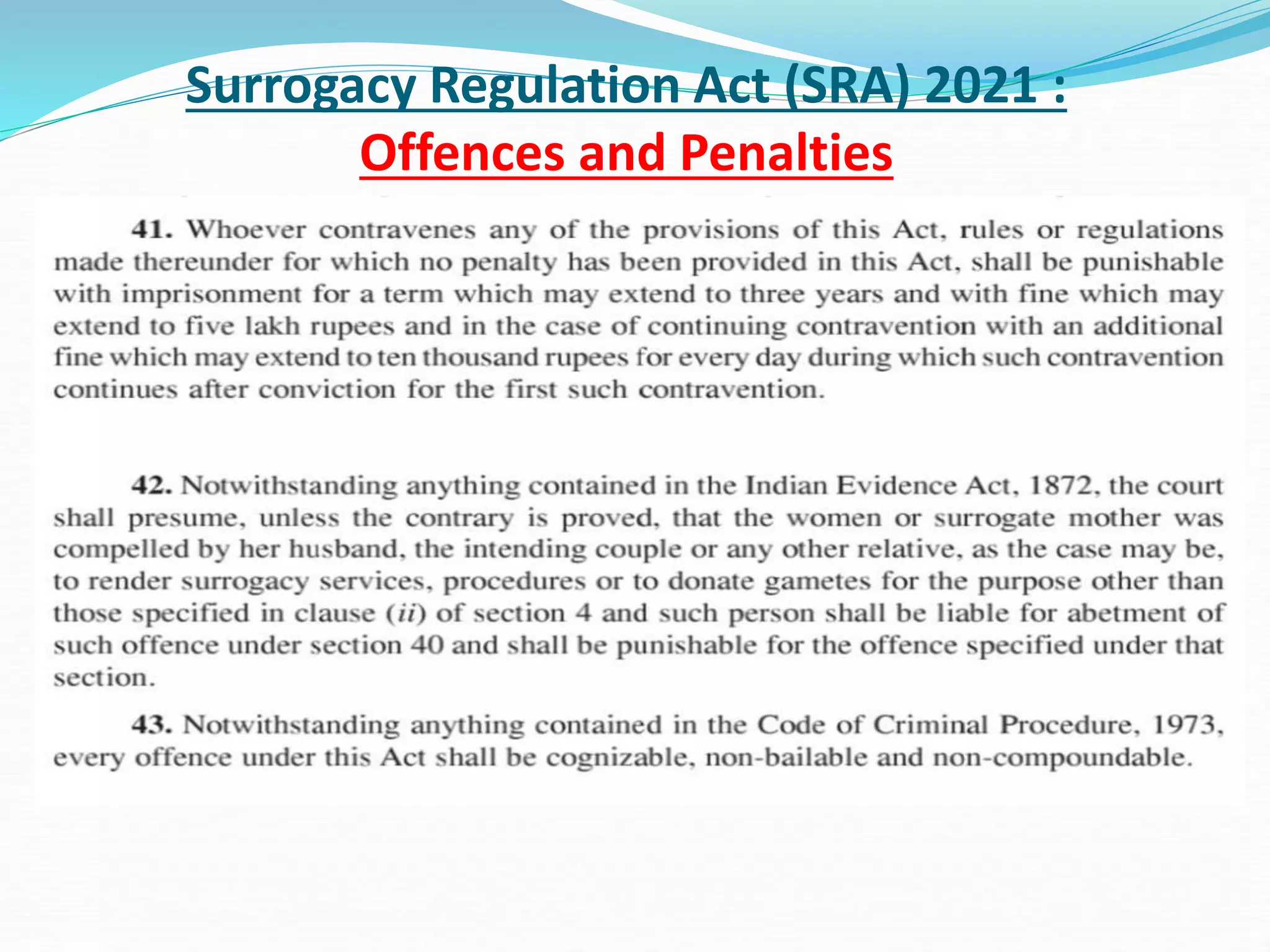 Surrogacy Regulation Act 2021 | PPT