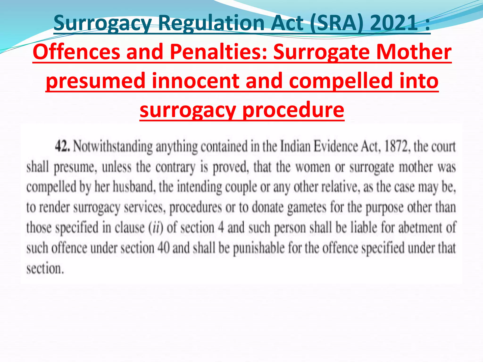 Surrogacy Regulation Act 2021 | PPT