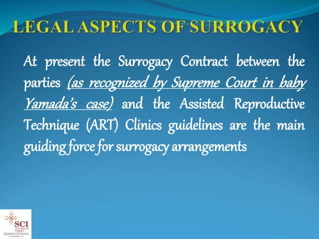 Surrogacy Regulation Act 2021 | PPT | Pregnancy | Reproductive Health