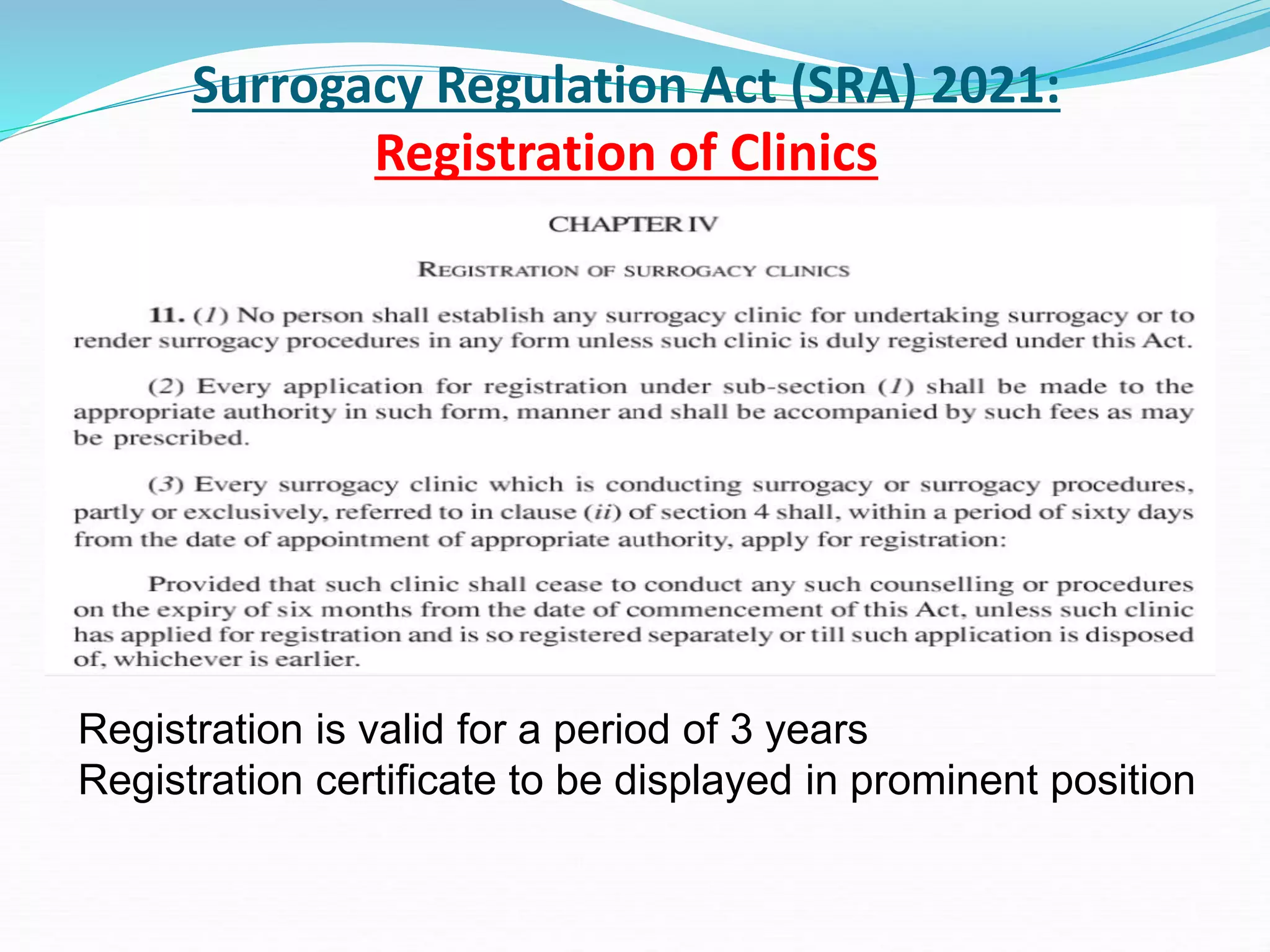 Surrogacy Regulation Act 2021 | PDF