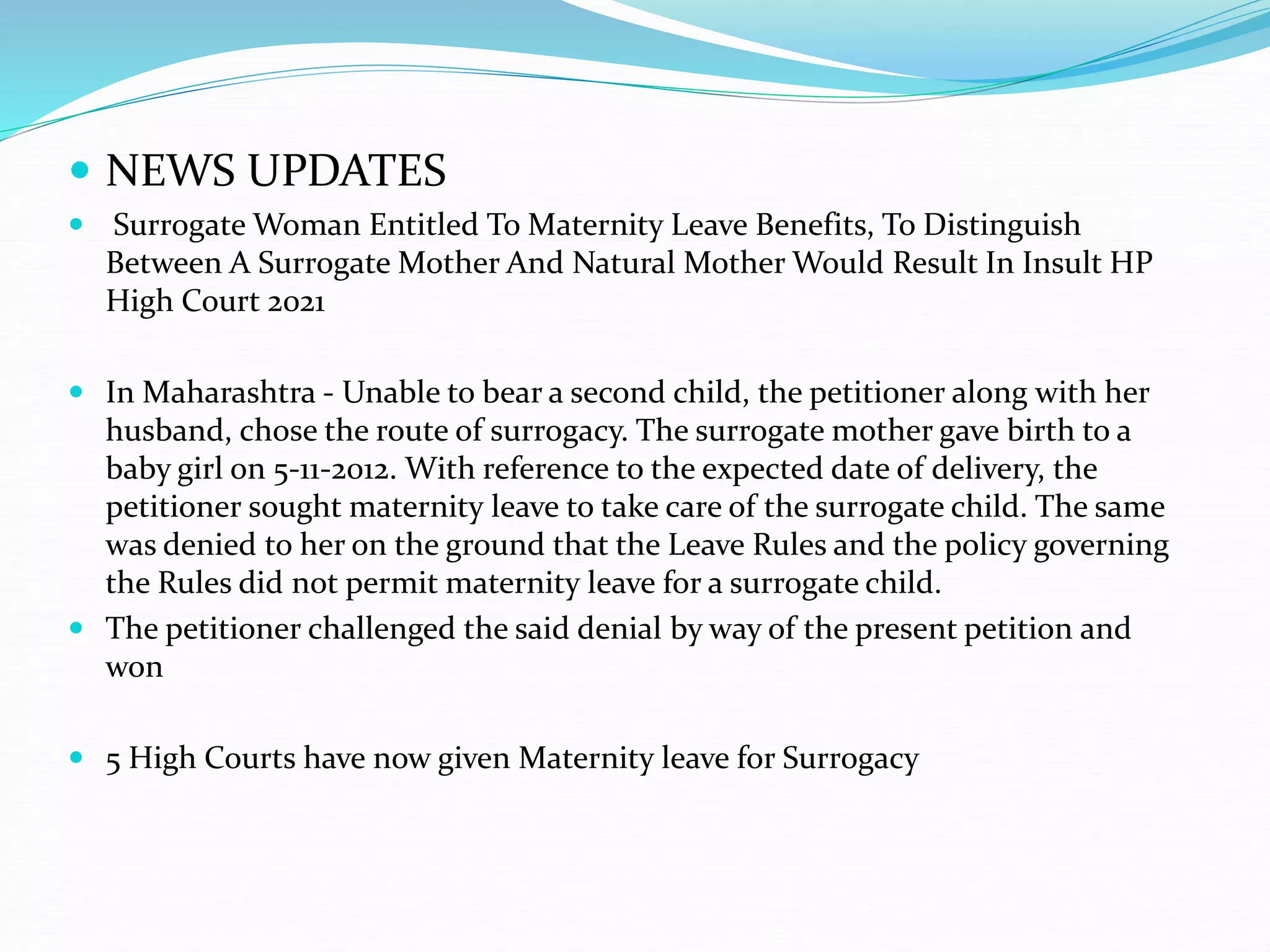 Surrogacy Regulation Act 2021 | PDF