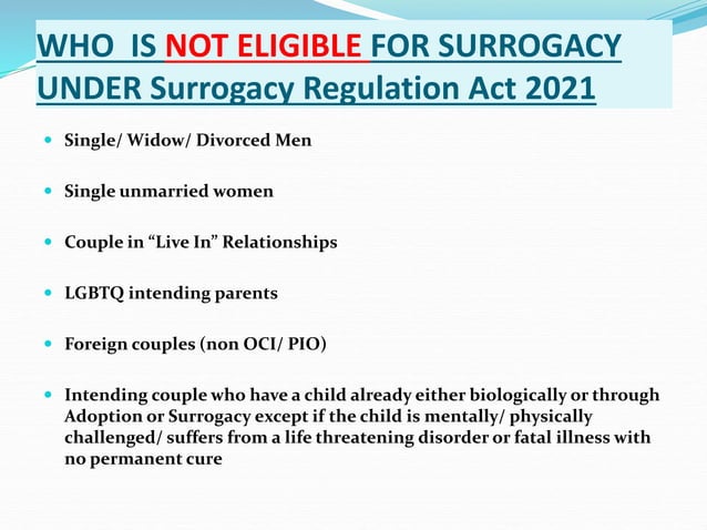 Surrogacy Regulation Act 2021 | PDF | Pregnancy | Reproductive Health