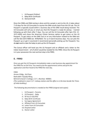 Surrogacy Checklist for US citizens | PDF