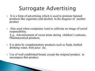 Surrogate advertisement and intellectual property rights | PPT