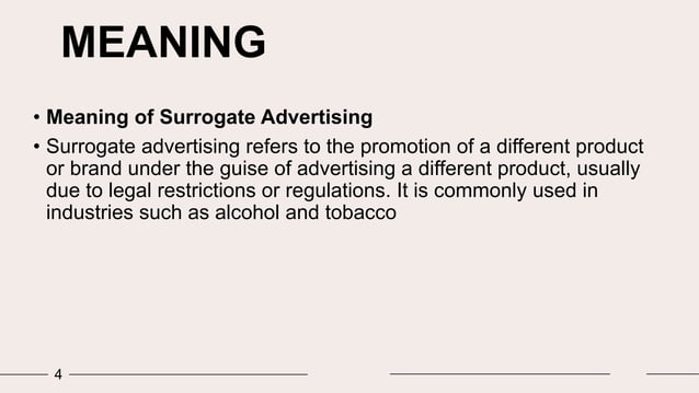 Surrogate Advertising presentation pptx pptx | PPT