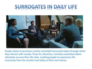 Study of Today's Technology and Technology from the movie - Surrogates ...