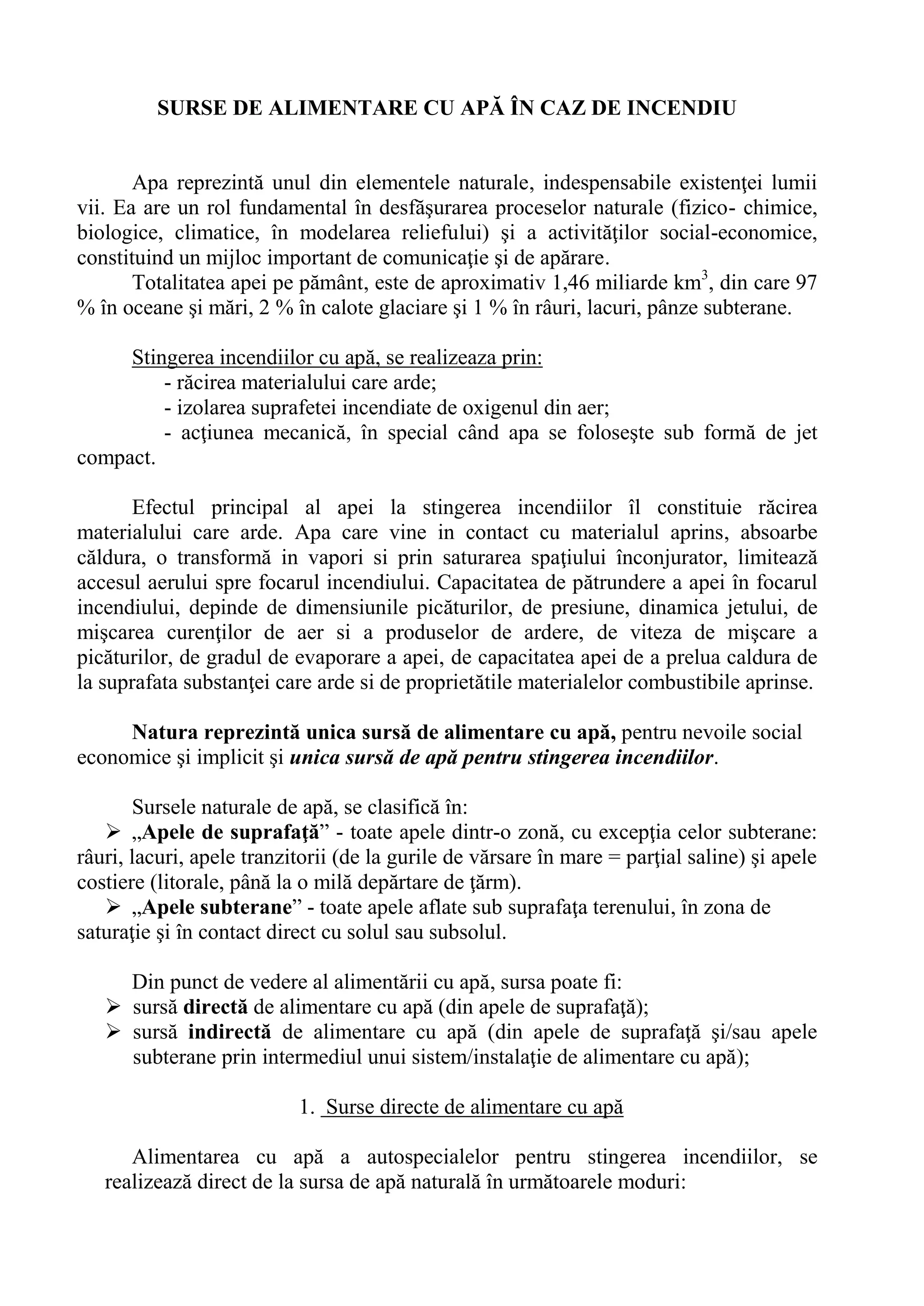 Surse de alimantare cu apa | PDF