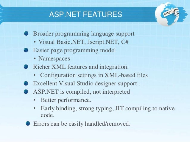 Introduction to .net and asp