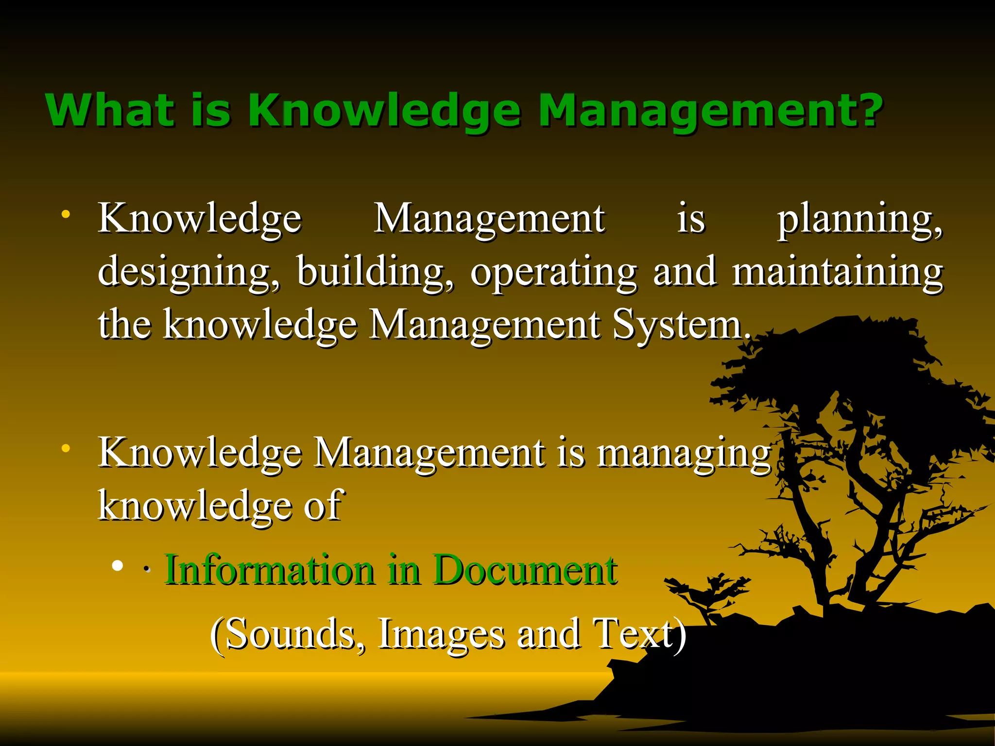 Knowledge Management Overview | PPT