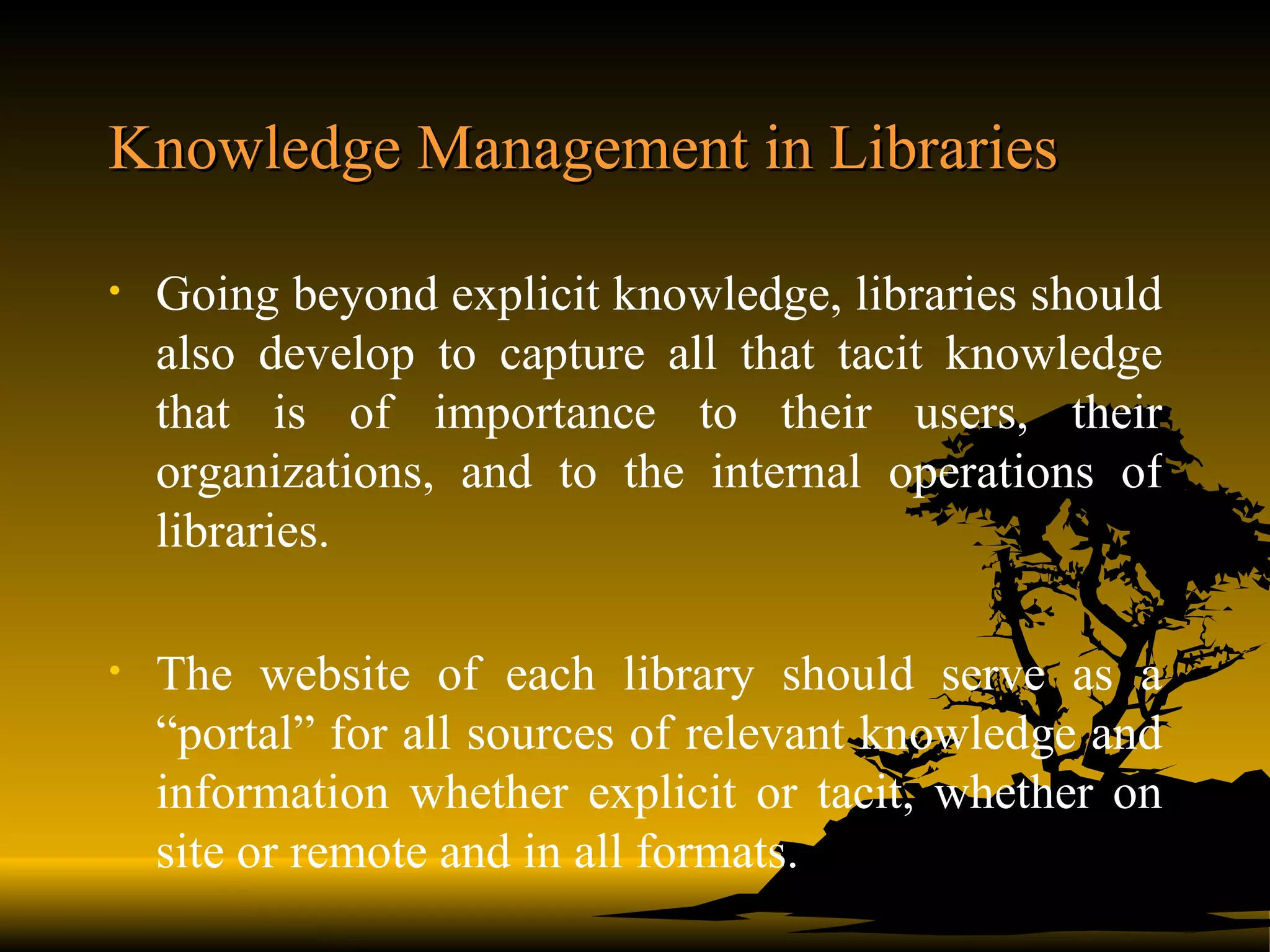 Knowledge Management Overview | PPT