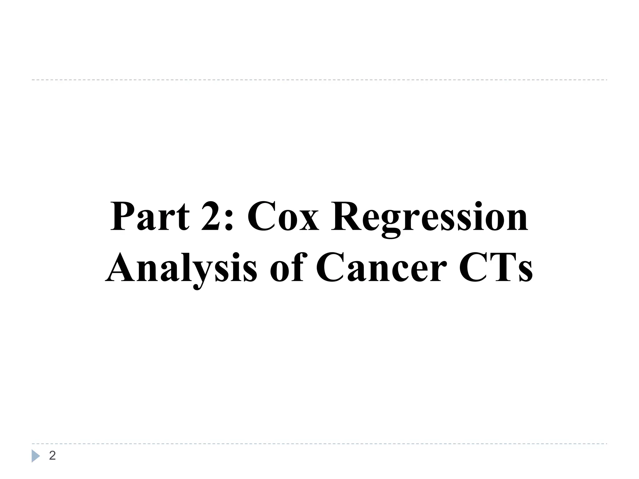 Part 2 Cox Regression | PPT