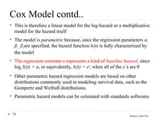 Part 2 Cox Regression | PPT