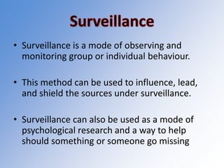 Surveilance | PPTX
