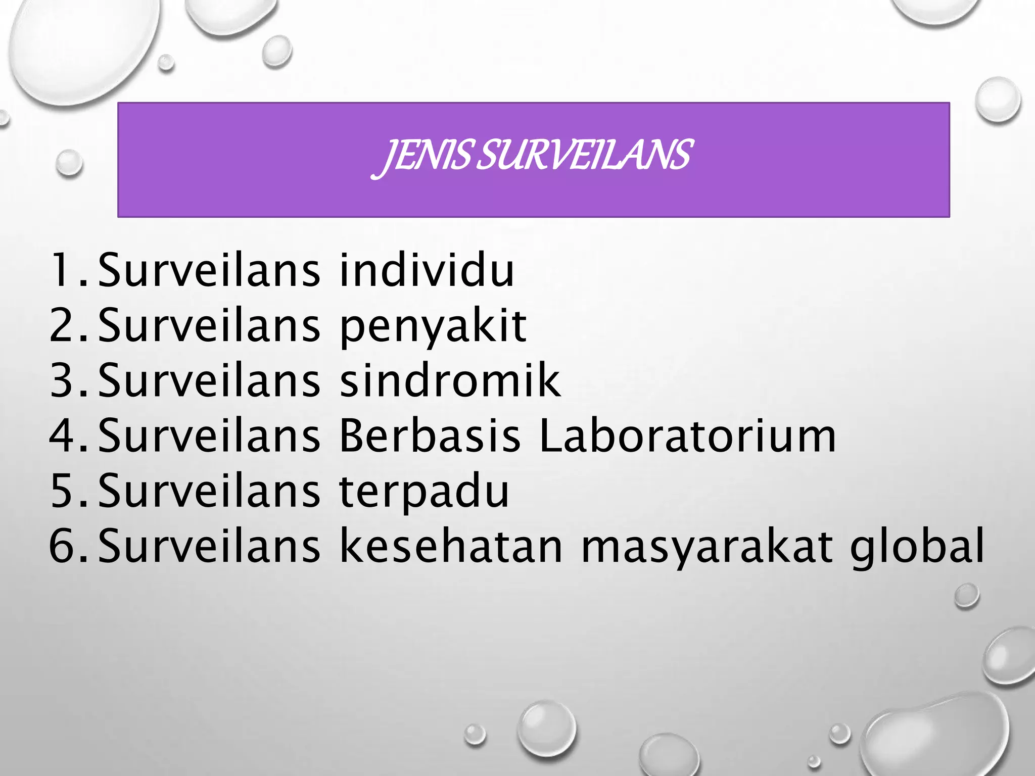 Surveilans epidemiologi | PPTX