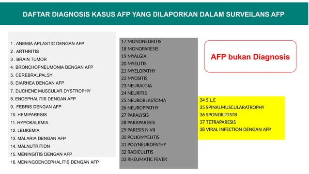 Surveilans PD3I (Penyakit Yang Dapat Dicegah Dengan Imunisasi) Update ...