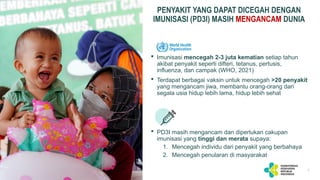 Surveilans PD3I (Penyakit Yang Dapat Dicegah Dengan Imunisasi) Update | PPTX