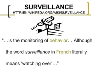 Surveillance | PPT
