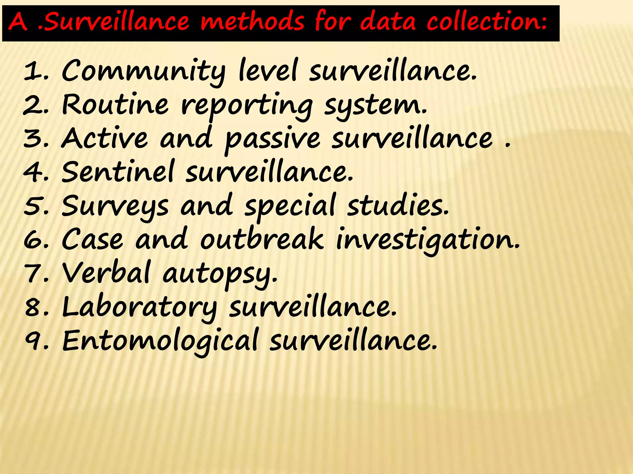 Public Health Surveillance | PPTX