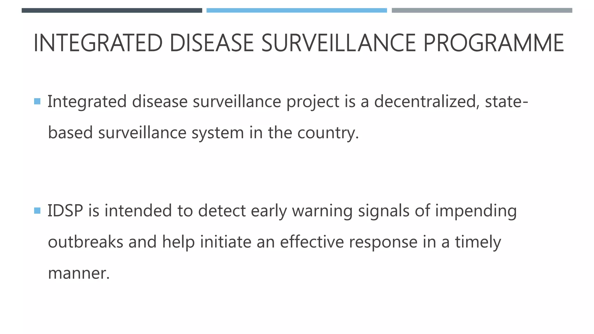 Surveillance & IDSP | PPTX