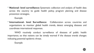 Public Health Surveillance: Framework, Types and Applications | PPTX